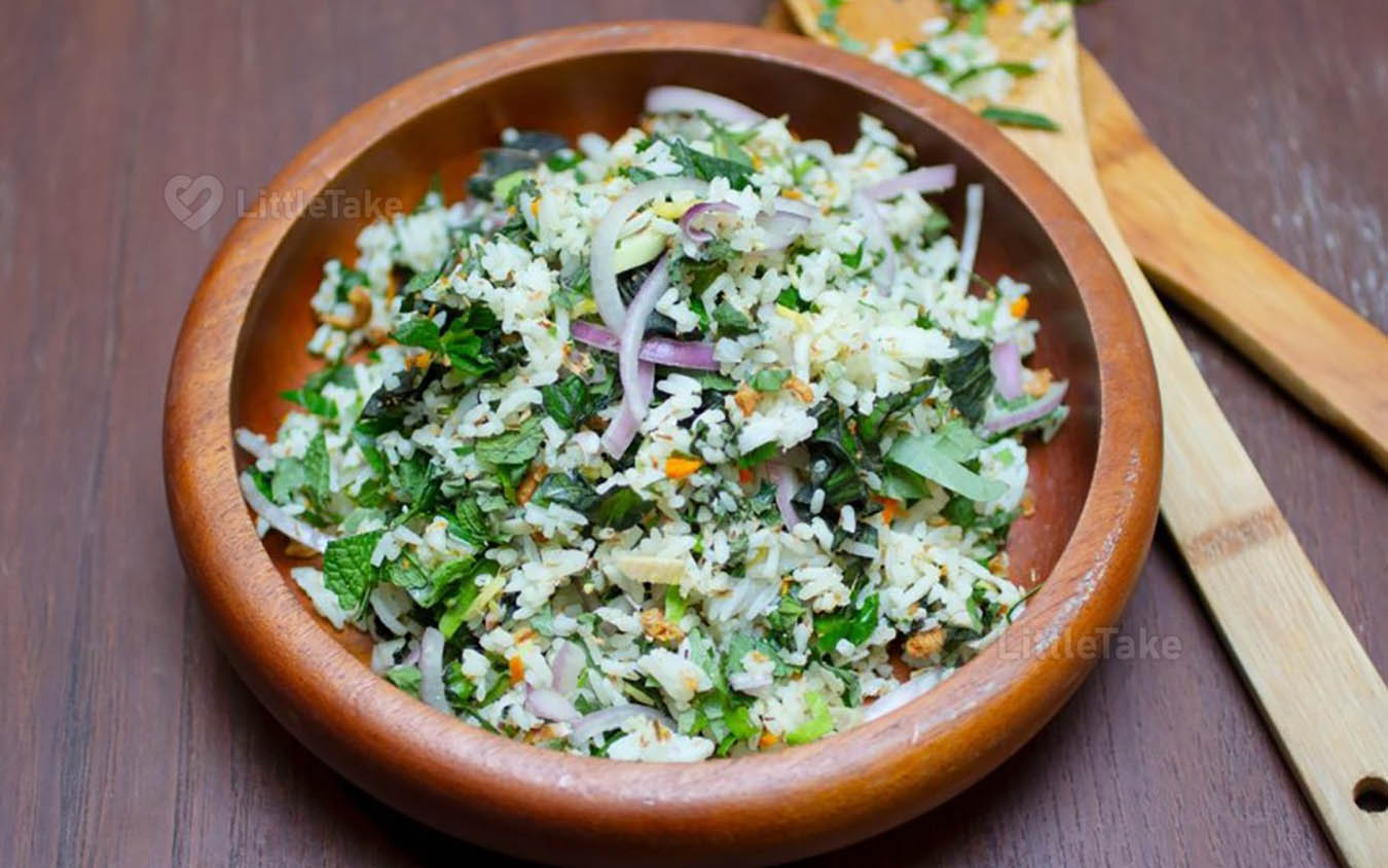 Malaysian Nasi Ulam: Herb Rice Salad